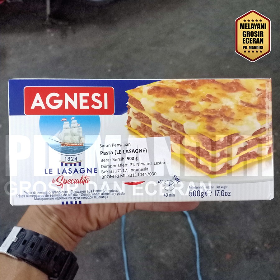 Jual AGNESI PASTA LASAGNA 500 GR | Shopee Indonesia