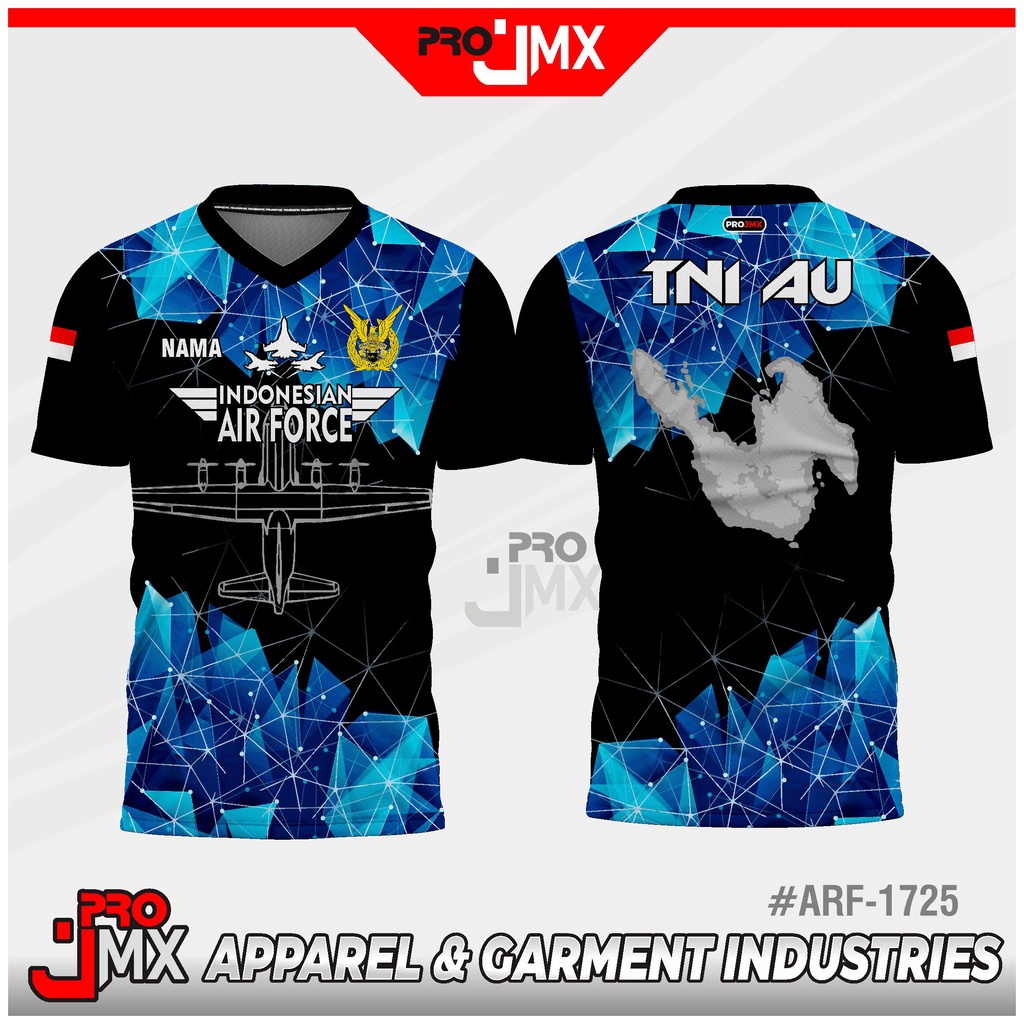 Jual PROJMX - KAOS JERSEY MILITER TNI AU (BISA CUSTOM) | Shopee Indonesia