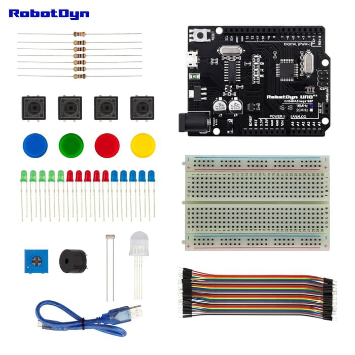 Jual Starter Kit Learning Kit Robotdyn Uno R3 Paket Pembelajaran ...