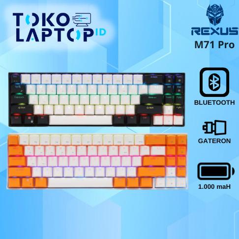 Jual Rexus Daxa M71 Pro Wireless Mechanical Gaming Keyboard | Shopee ...