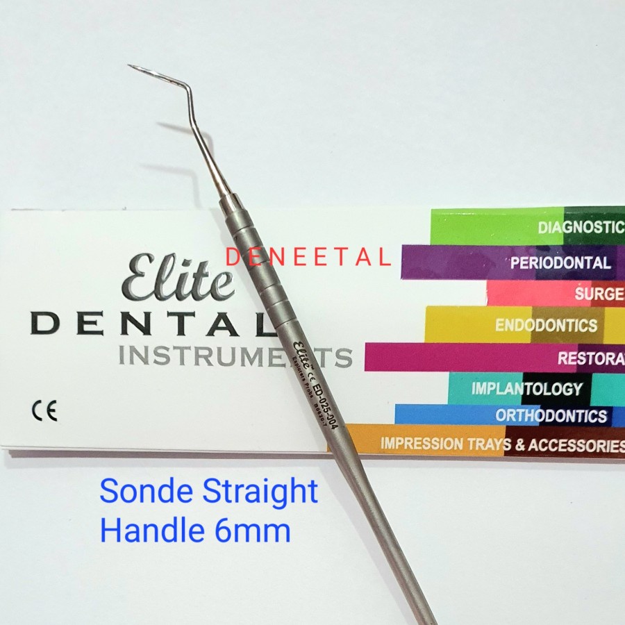 Jual ELITE Sonde Lurus Probe Explorer Straight Diagnostic Dental ...