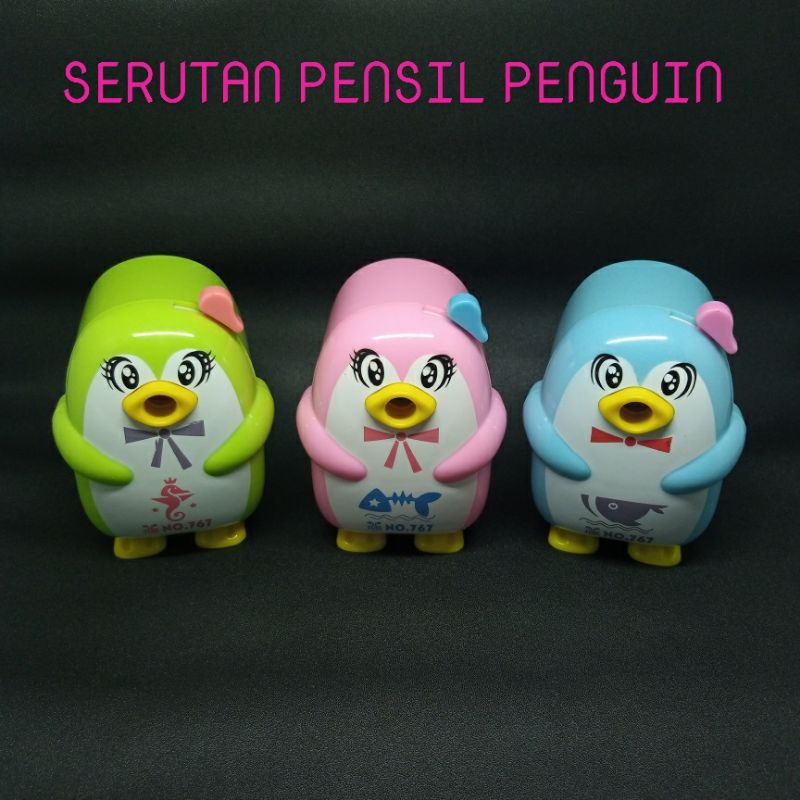 Jual SERUTAN PENSIL / RAUTAN MEJA / PERUNCING PENSIL GAMBAR PENGUIN ...