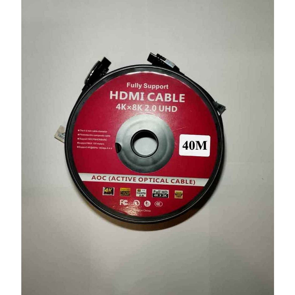Jual HDMI OPTIC CABLE 4K 8K 40M UHD | Shopee Indonesia