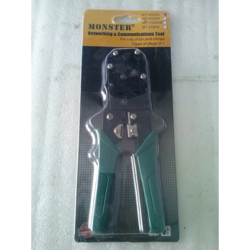 Jual Alat crimping kabel Networking tool 6 pin 8 pin RJ 11,12,45 dll ...