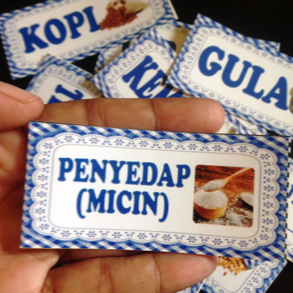 Jual (KODE P1) STIKER BUMBU | LABEL BUMBU | STIKER BUMBU DAPUR | NAMA ...