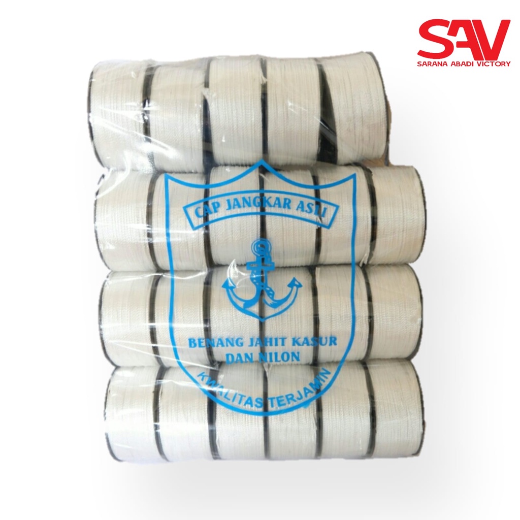 Jual BENANG Nylon Nilon Bangunan Roll kecil isi 24 warna putih | Shopee ...