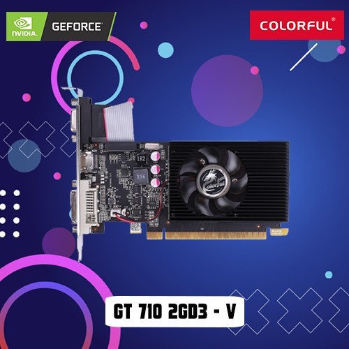 Jual VGA Colorful GeForce GT 710 2GB ORIGINAL | Shopee Indonesia