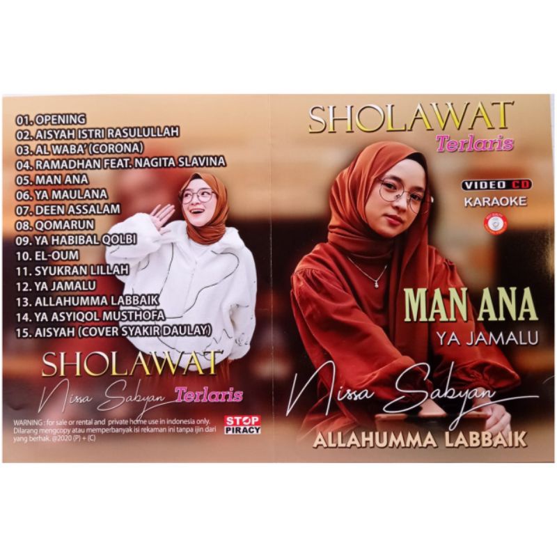 Jual KASET VCD SHOLAWAT TERLARIS NISSA SABYAN | Shopee Indonesia