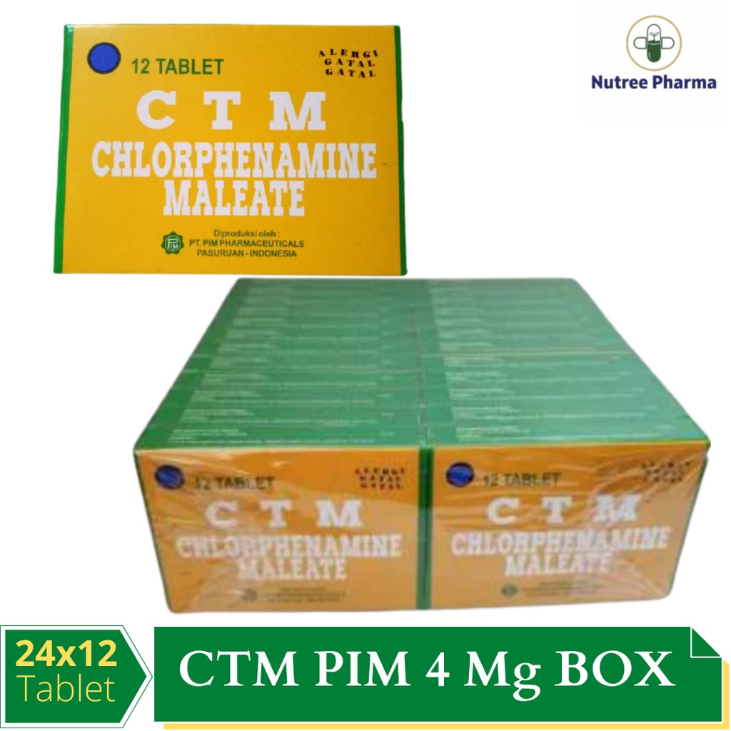 Jual CTM PIM 4 MG BOX ISI 24 x 12 TABLET | Shopee Indonesia