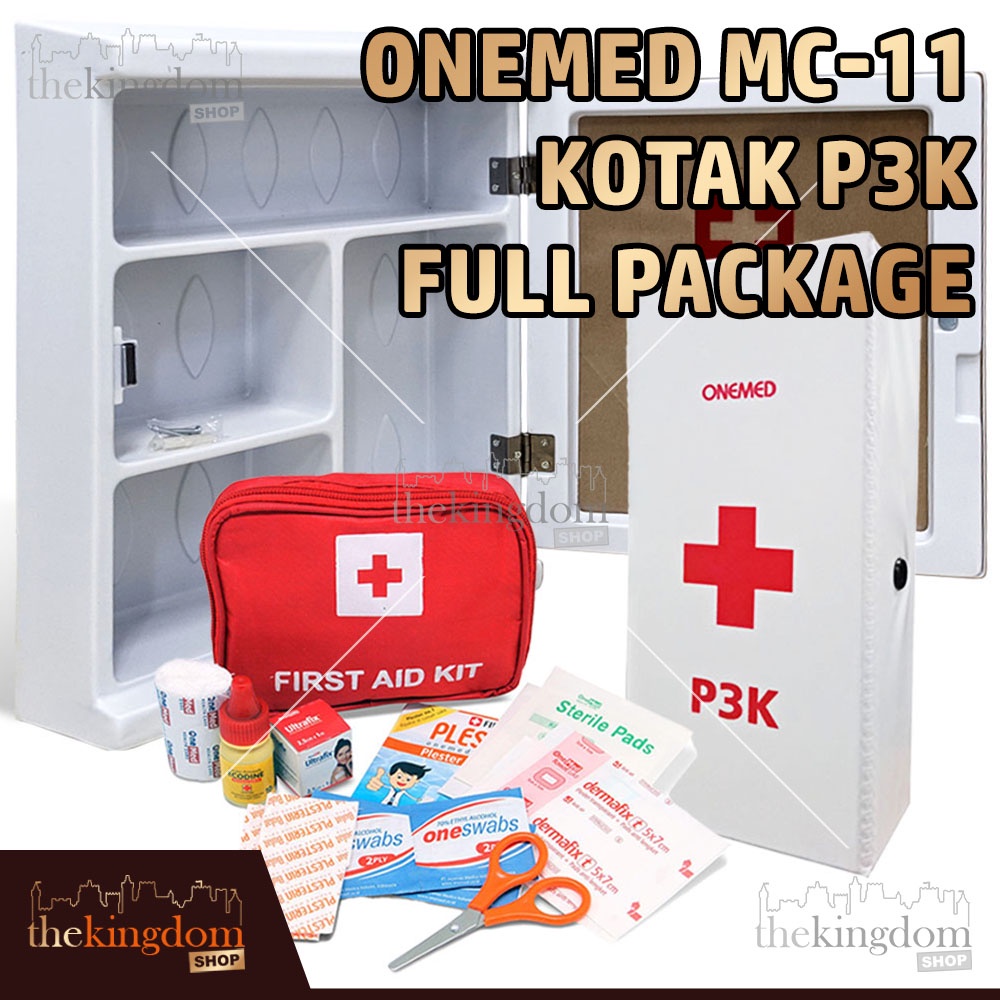 Jual Onemed Kotak P3K MC-11 Rak Obat Plastik Mika Dinding First Aid Kit Box | Shopee Indonesia