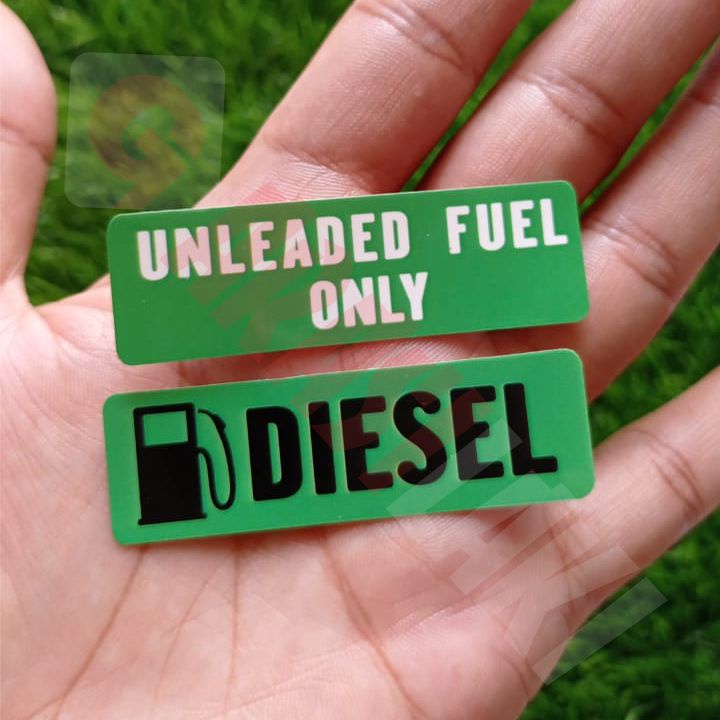 Jual STICKER/DIESEL/UNLEADED/FUEL/ONLY/HIJAU/1SET | Shopee Indonesia