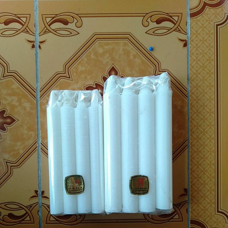 Jual Lilin Putih isi 8 pcs / Lilin Mati Lampu Merk Raja | Shopee Indonesia