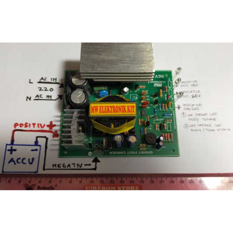Jual PSU carger aki otomatis 100A auto cut off auto 14v 28v | Shopee ...