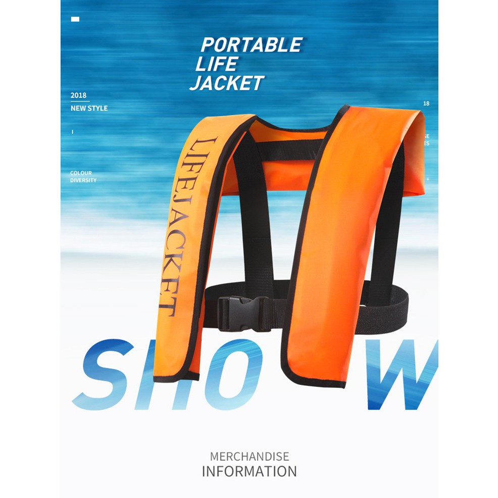 Jual INFLATABLE LIFE JACKET PELAMPUNG GAS CO2 AUTOMATIC | Shopee Indonesia
