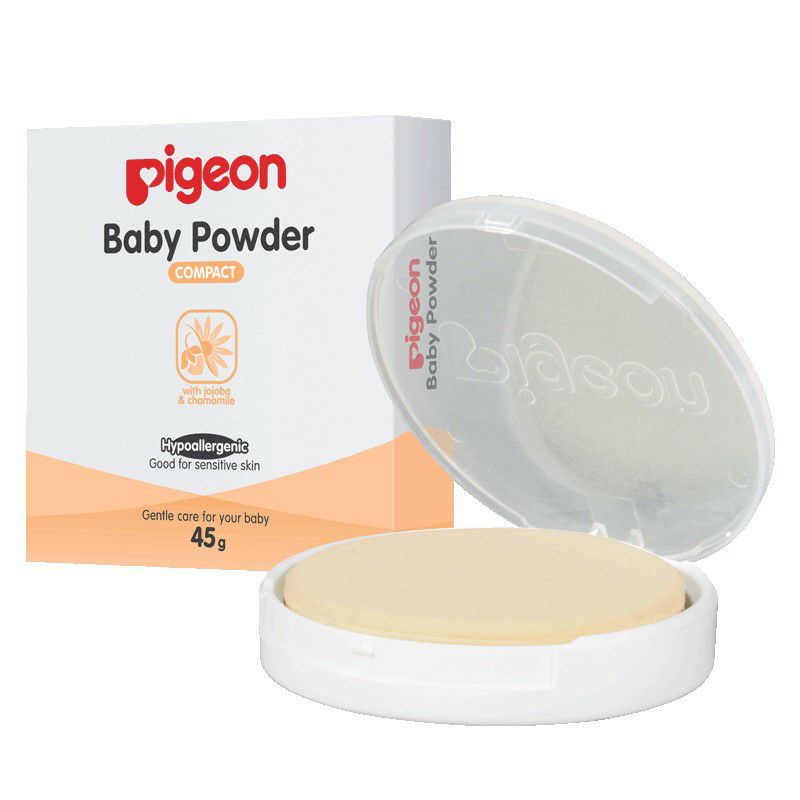 Jual BEDAK PIGEON BAYI PADAT REFIL+PUFF | Shopee Indonesia