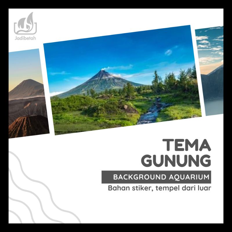 Jual Sticker Aquarium Tema Gunung | Shopee Indonesia