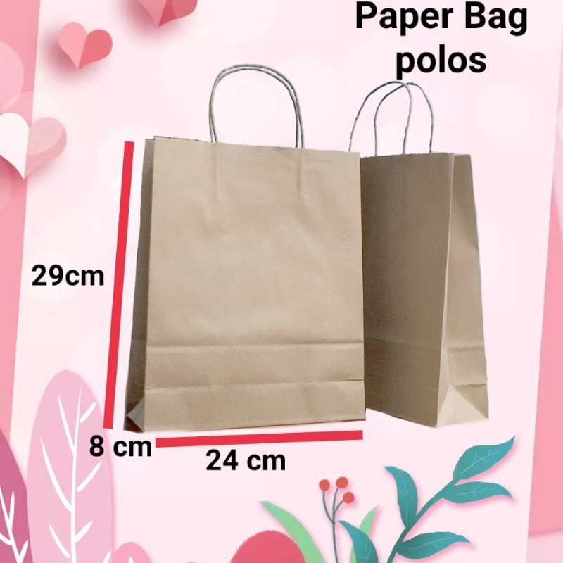 Jual Paper bag packing non motif (polos) | Shopee Indonesia