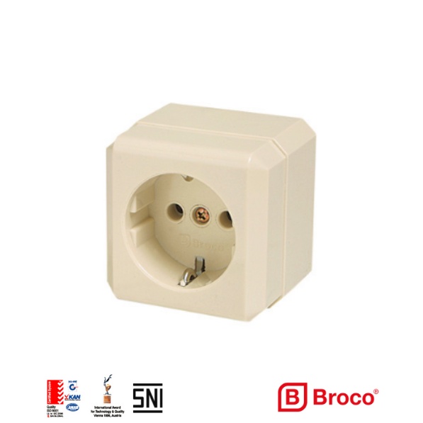 Jual Broco Electrical Standard 15410-11 Stop Kontak Outbow Persegi ...