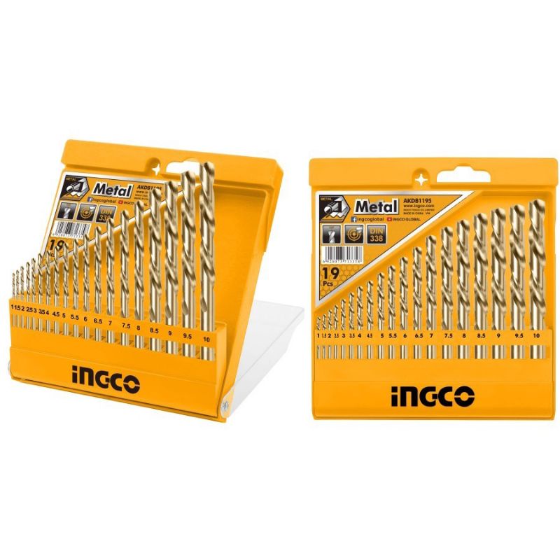 Jual AKDB1195 MATA BOR BESI SET INGCO 19PCS | Shopee Indonesia