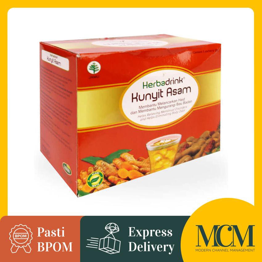 Jual Herbadrink Kunyit Asam - 5 Sachets - Minuman Pelancar Datang Bulan ...