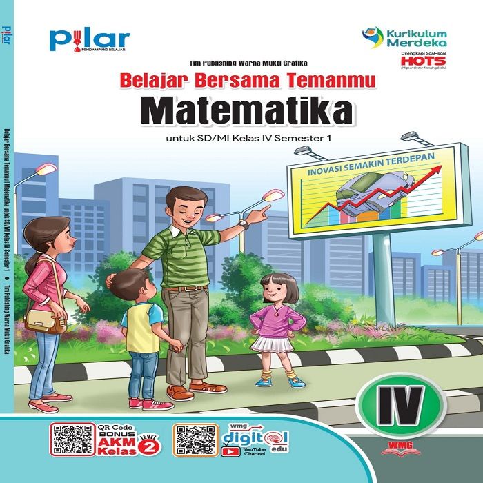 Jual Pilar Belajar Bersama Temanmu Matematika SD/MI Kelas 4 Semester 1 || Kurikulum Merdeka ...