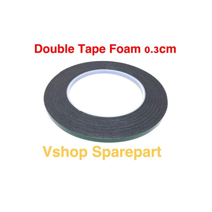 Jual Double Tape Foam Double Tape Busa Black Super Lengket 0.3cm ...