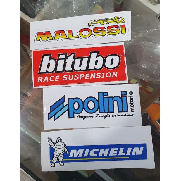 Jual STIKER VESPA MALLOSSI MICHELIN POLINI BITUBO | Shopee Indonesia