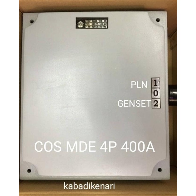 Jual Ohm Saklar 4P 400A Mde Cos Change Over Switch Pln Genset Panel Box Gz | Shopee Indonesia