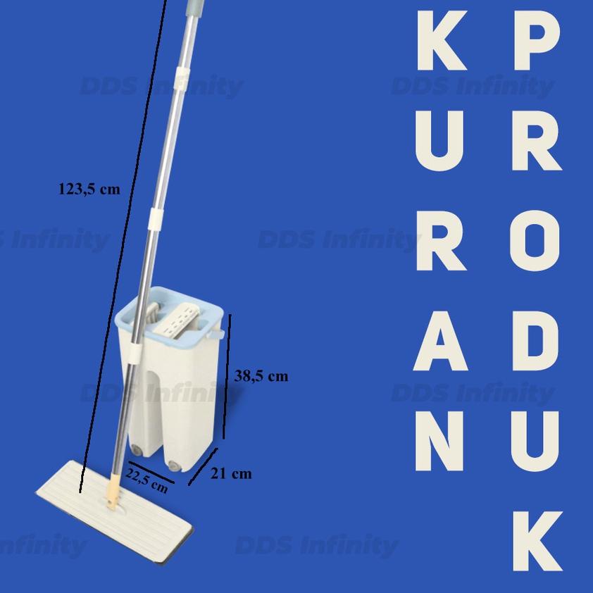 Jual Alat Pel Lantai Praktis Ultra Mop Flat Pengepel Otomatis 360 ...