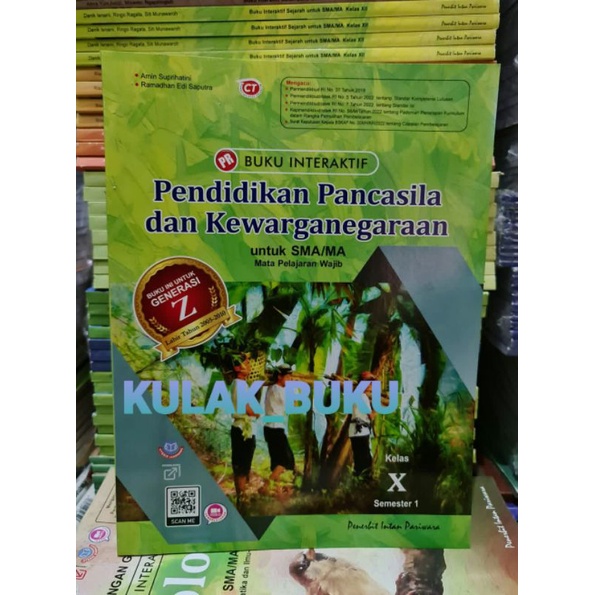 Jual Buku lks pr interaktif pendidikan pancasila, ppkn kelas X,10 semester 1 tahun 2022 ...