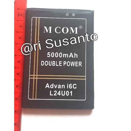 Jual >COD.E-0587!! Baterai MCOM for Advan i6C L24U01 Double Power 5000mAh Termurah | Shopee ...
