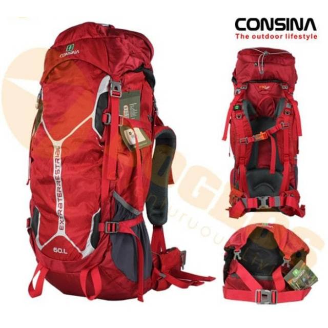 Jual Tas Carrier/Tas Gunung Consina Extraterrestrial 60L | Shopee Indonesia