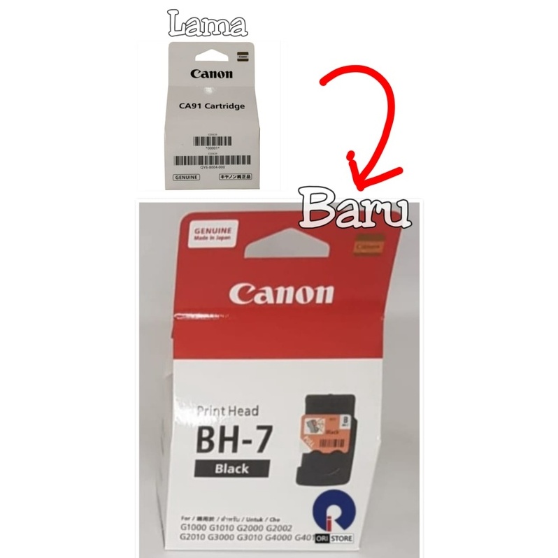 Jual Canon Head Cartridge BH7 Black CA91 untuk G1000 - G2000 - G3000 ...