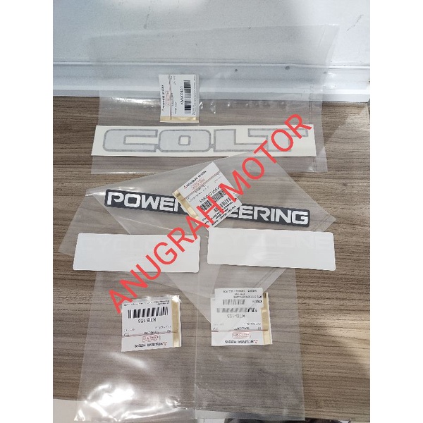 Jual Sticker set colt L300 dan power stering Cyclone 2 biji Orsinil ktb ...