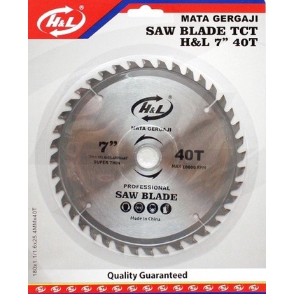 Jual Mata Potong Gergaji Circel Circular Saw Blade 7 inch 40 T GMT Mata ...
