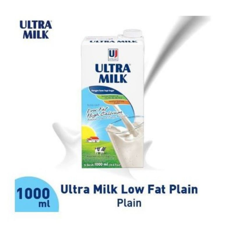 Jual SUSU UHT ULTRA MILK LOW FAT 1 LITER | Shopee Indonesia