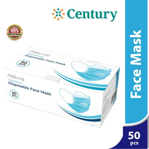 Jual Miss U2 Masker Medis Earloop 3ply 1 box Isi 50pcs - Masker ...