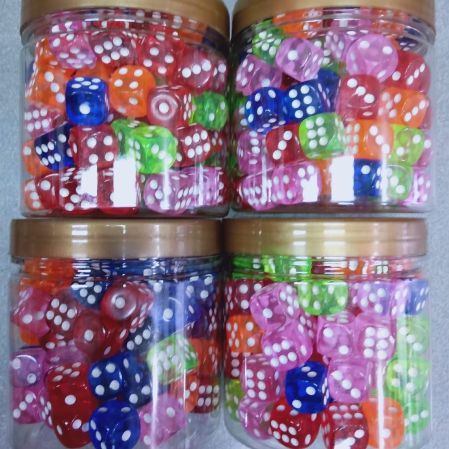 Jual Dadu warna warni 14mm x 14mm warna mix | Shopee Indonesia
