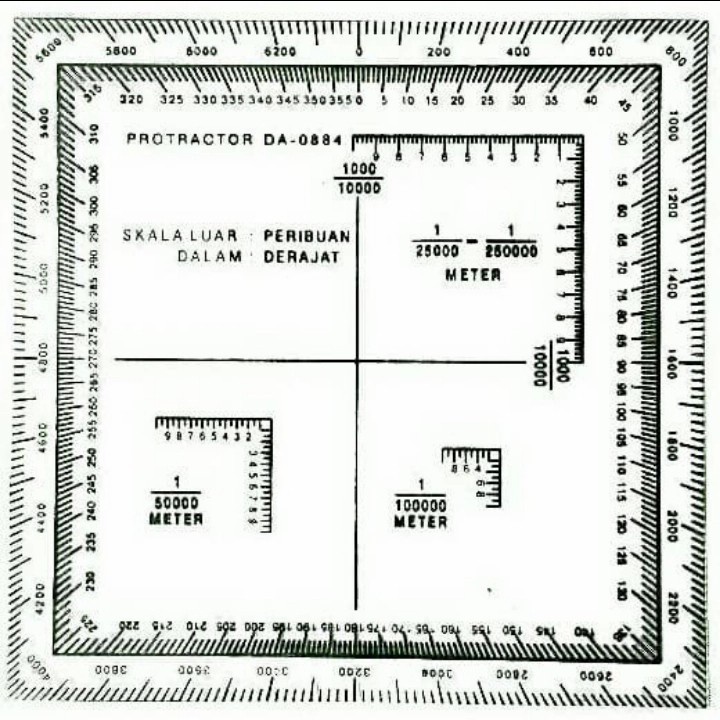 Jual Protactor Alat Ukur Peta Navigasi Navigator Perlengkapan Diklat ...