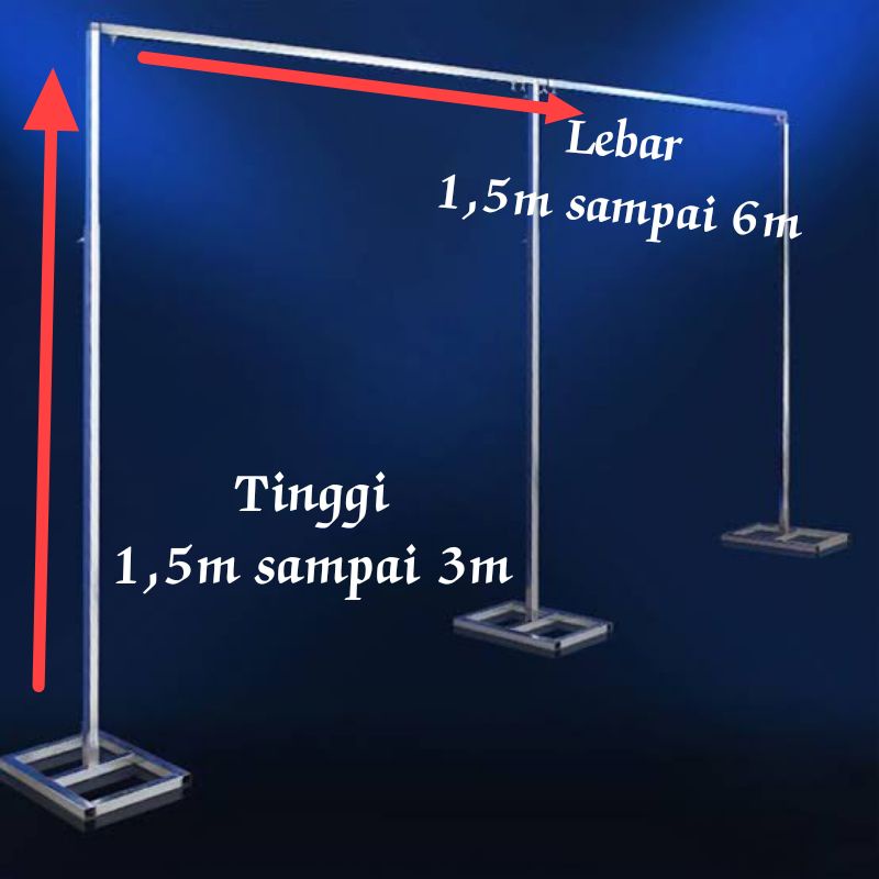 Jual Tiang adjust T.3m x L.6m | Shopee Indonesia
