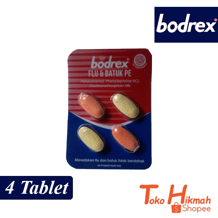 Jual Bodrex Flu & Batuk PE (1 Strip isi 4) | Shopee Indonesia