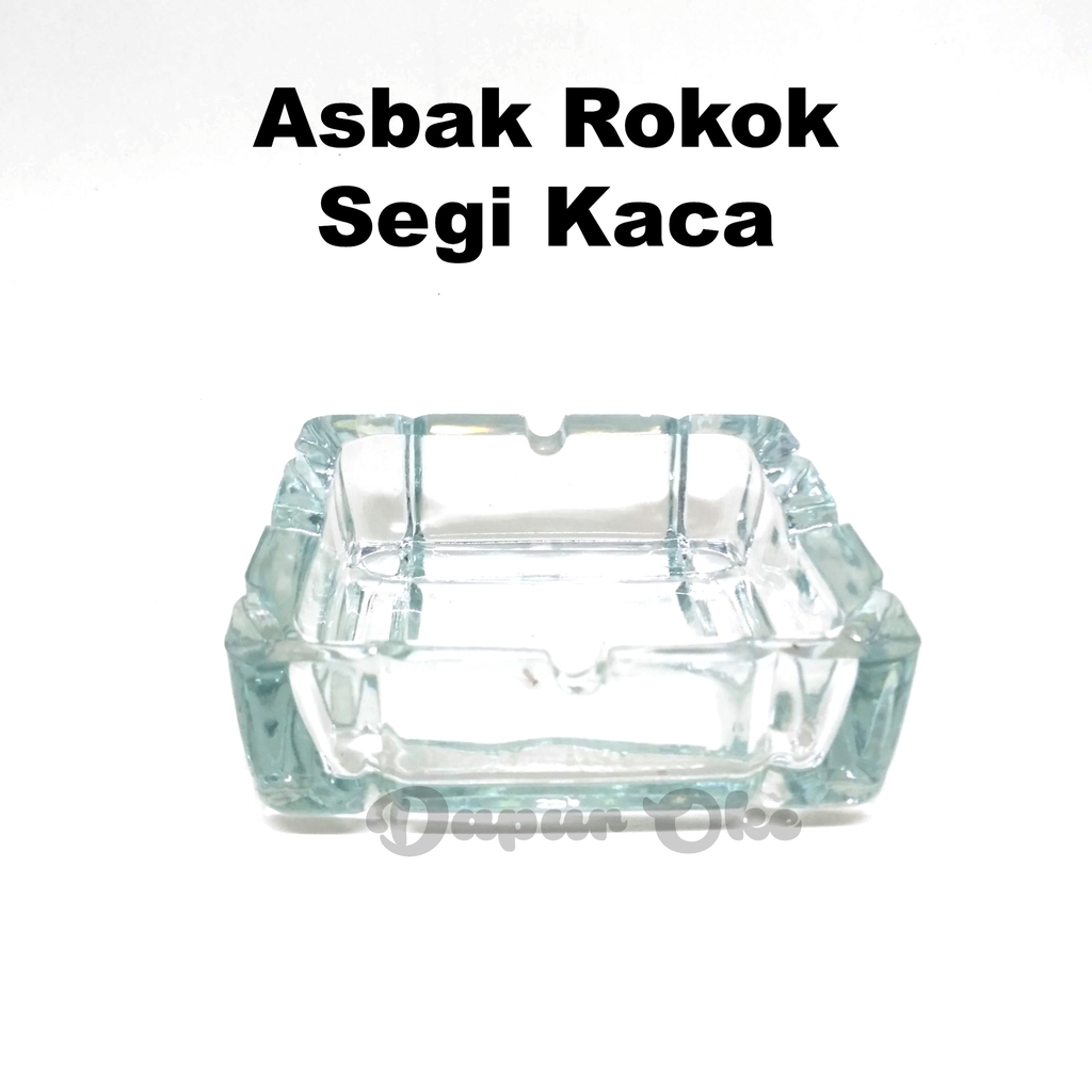 Jual Asbak Rokok Segi Kaca Tebal / Tempat Abu / Puntung Rokok | Shopee ...
