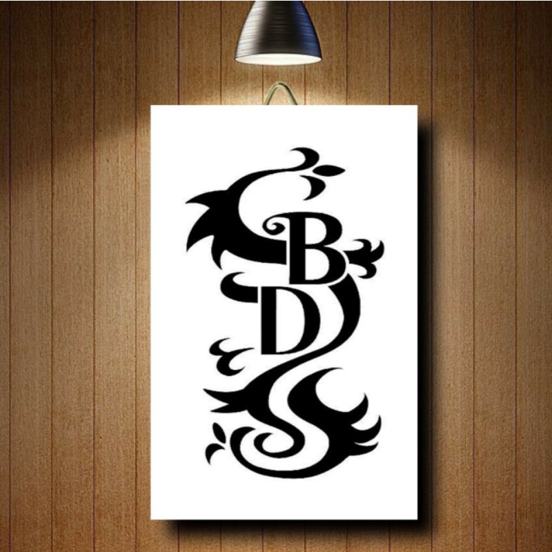Jual Poster Frame Kayu Bendera Logo Geng Black Dragon Tokyo Revengers ...