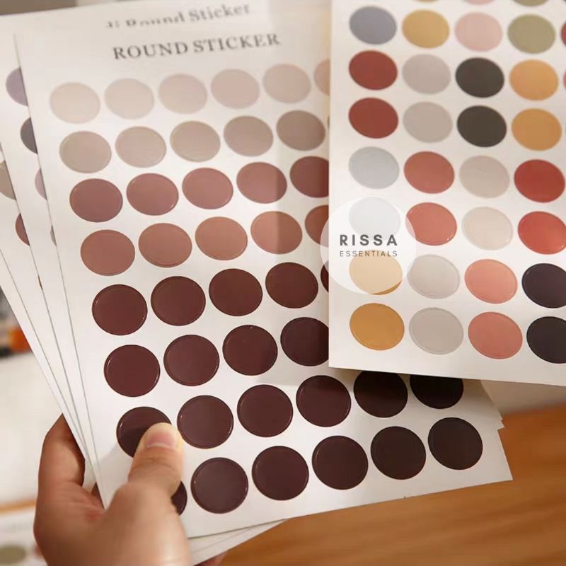 Jual [RISSA] Sticker Morandi Bulat Stiker Motif Poster Dinding Tumblr ...