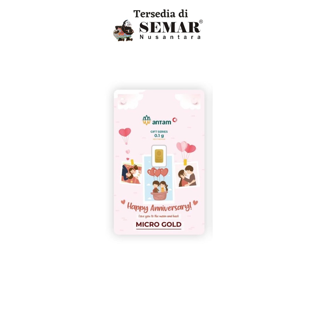 Jual Logam Mulia Antam Micro Happy Anniversary Emas Batangan Semar ...