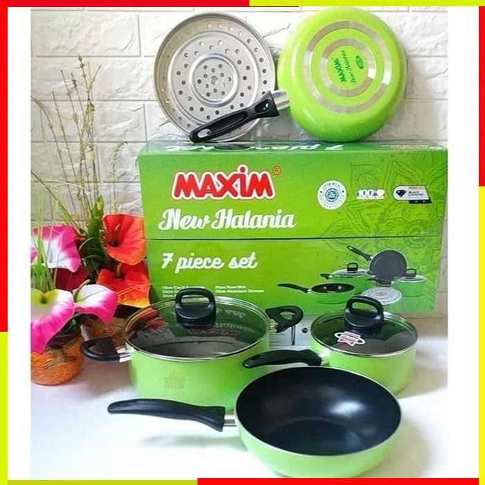 Jual PANCI MAXIM NEW HALANIA SET WAJAN PERALATAN DAPUR PENGGORENGAN ...