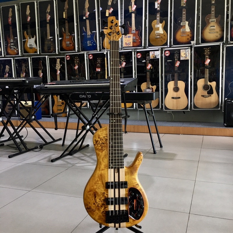 Jual Cort electric bass guitar single cut Artisan Bass A5-AOP ...