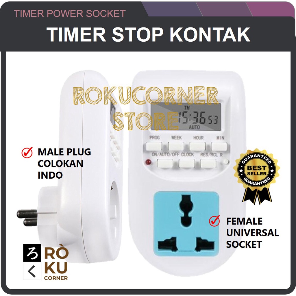 Jual Timer Stop Kontak Timer Listrik Digital Timer Switch Saklar ...