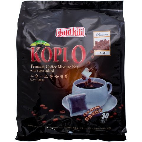 Jual Gold Kili Premium Kopi-O Singapore 2 in 1 Black Coffee Kopi O Kopi ...