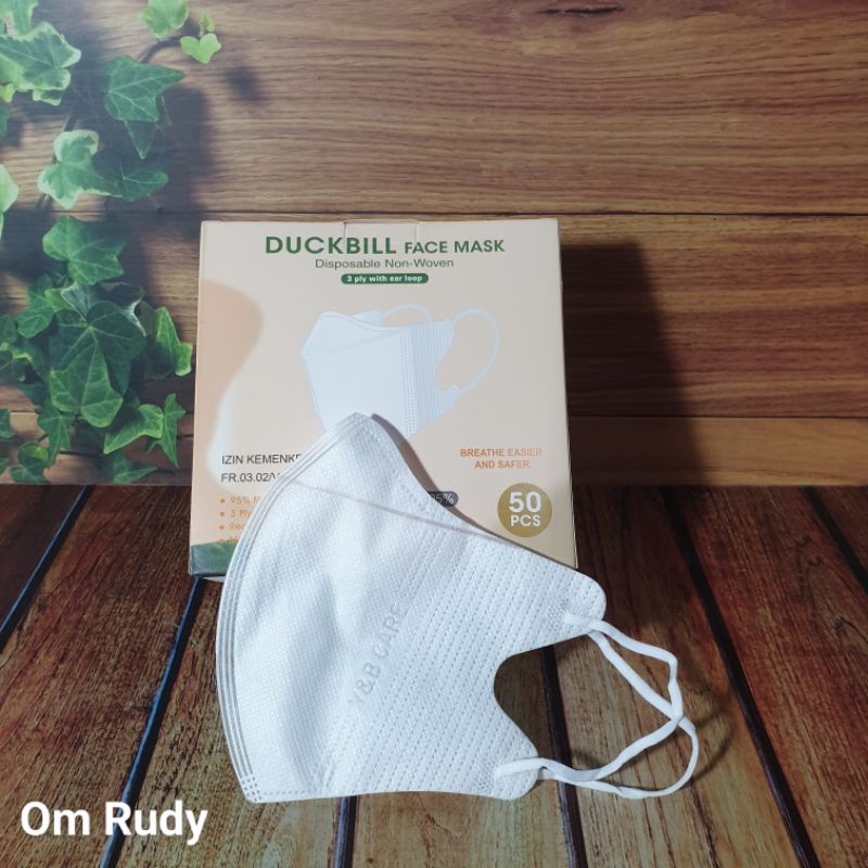 Jual Masker Duckbill Duckbil Dakbill Dukbill Face Mask Ynb Y&b Warna Hitam Putih Black White Isi ...